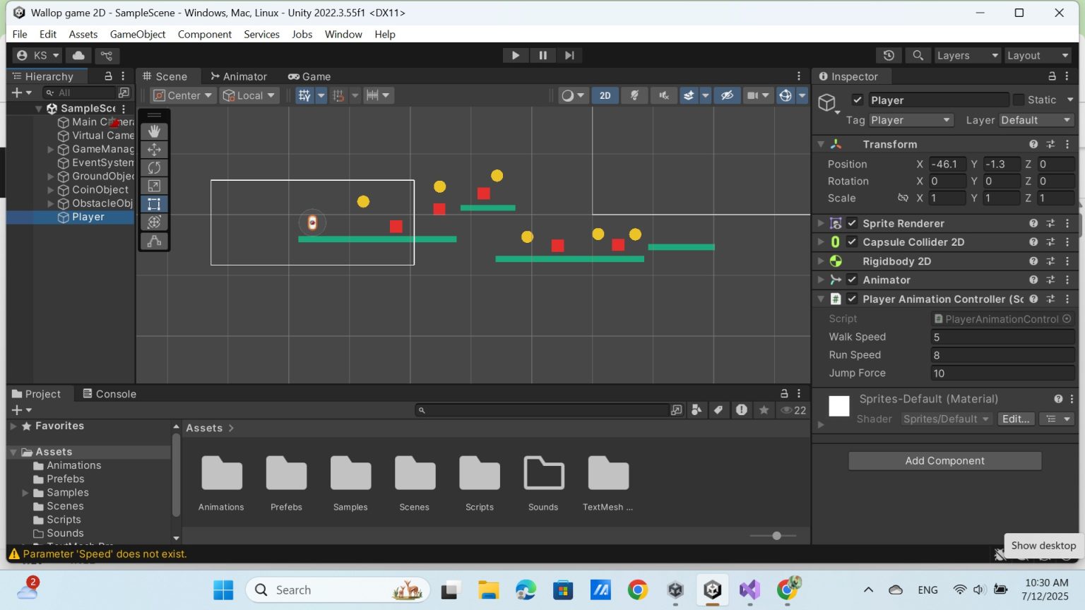 การสร้างและพัฒนาเกม 2 มิติ ด้วย Unity - KW Product1