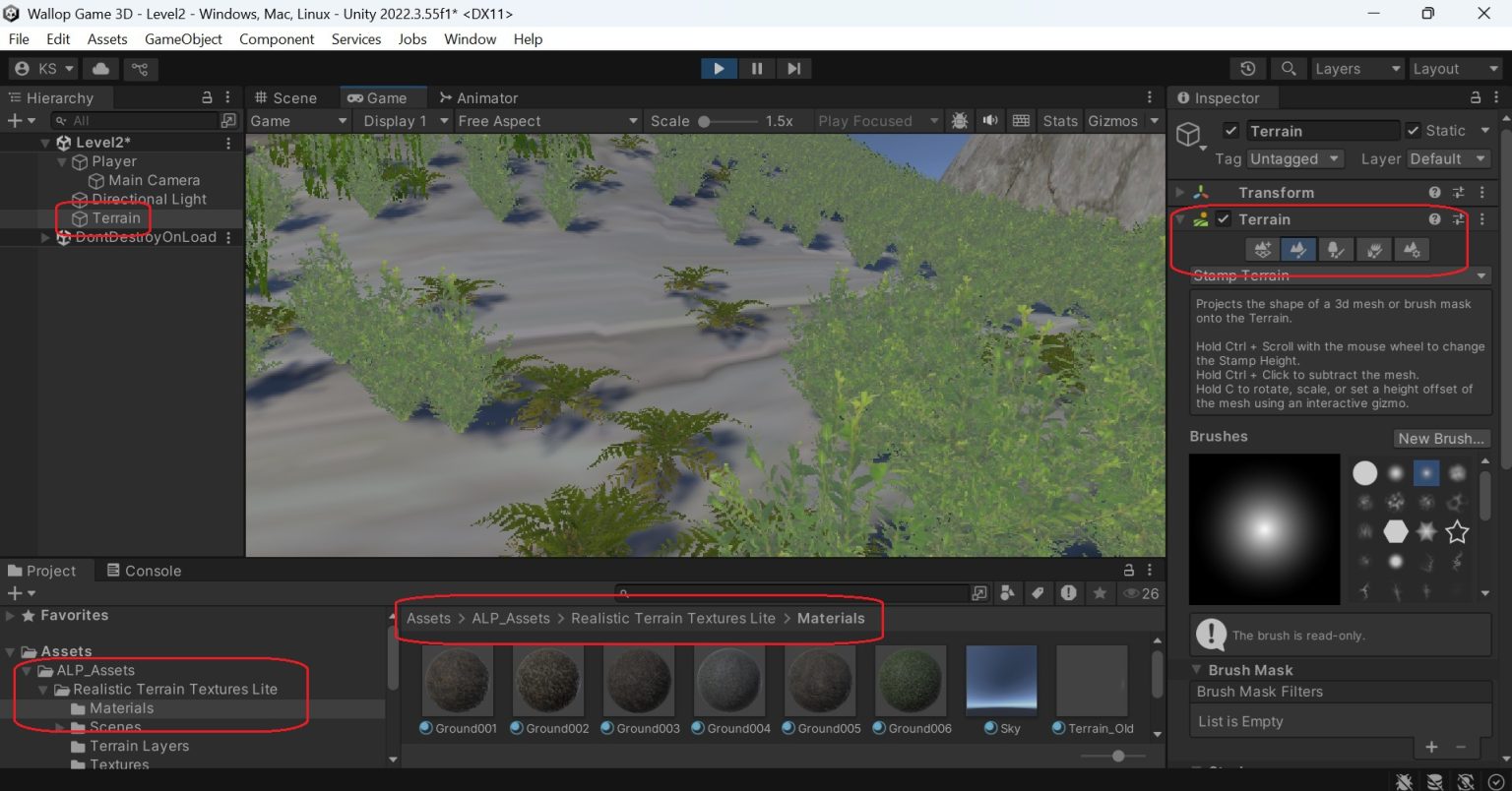 การใช้งาน Terrain ใน Unity - KW Product1