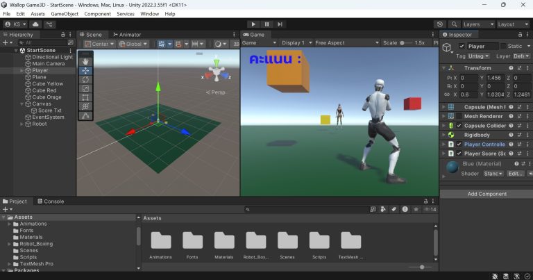 กล้องติดตามผู้เล่นแบบ Third-person ใน Unity Game 3D - KW Product1
